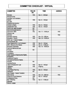 Checklist-Committees-November | wbasny